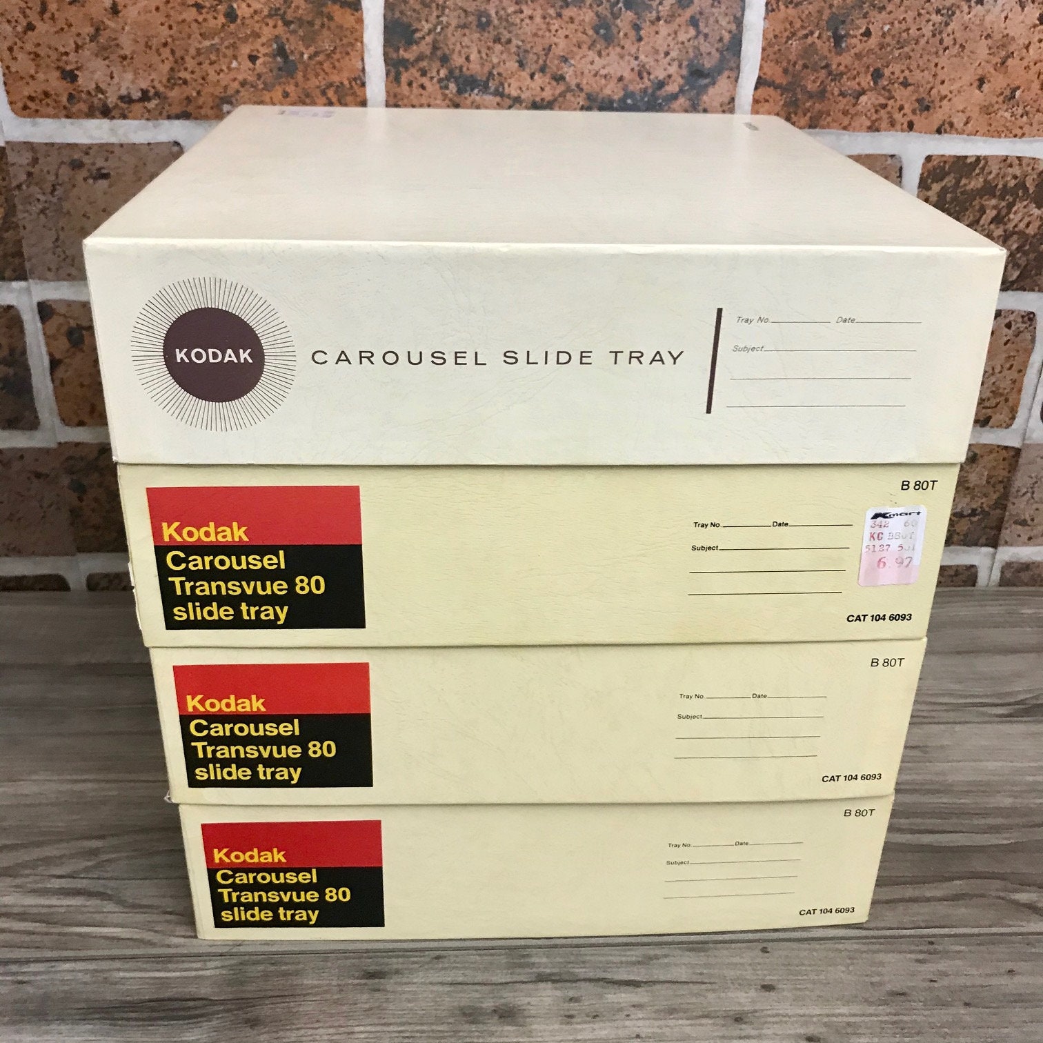 Lot of 4 Four Kodak Carousel 80 Slide Trays with Boxes Box | Etsy