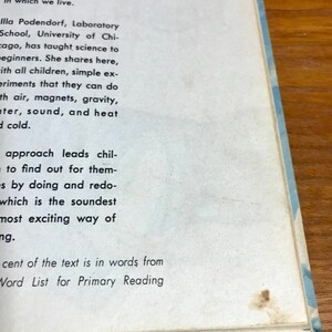 1954 the True Book of Science Experiments Illa Podendorf Mary - Etsy