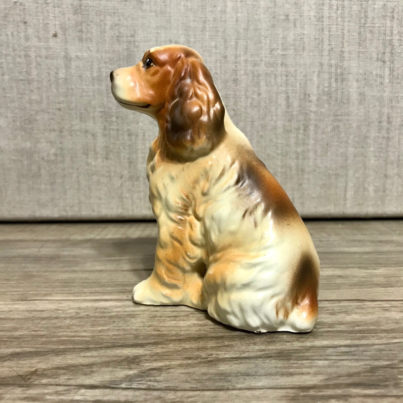 Ceramic Spaniel Figurine Bi-color Bi-colour No Markings | Etsy Canada
