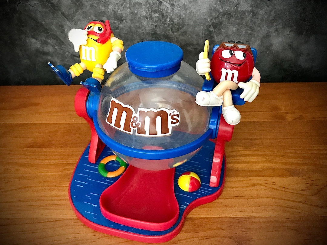 M&m's Candy Dispenser Swimming Pool Red Lifeguard Yellow Snorkler ...