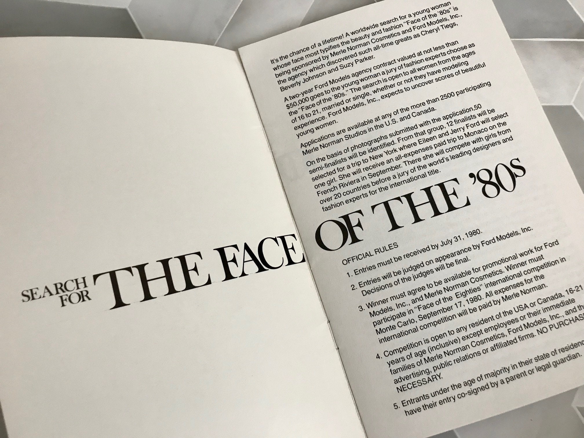 Merle Norman Search for the Face of the 80s Model Search Ford - Etsy Canada