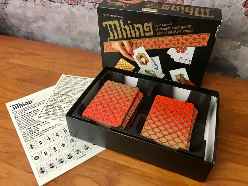 Mhing Spear's Games 1980s Classic Card Game Based on Mah Jongg Jong ...