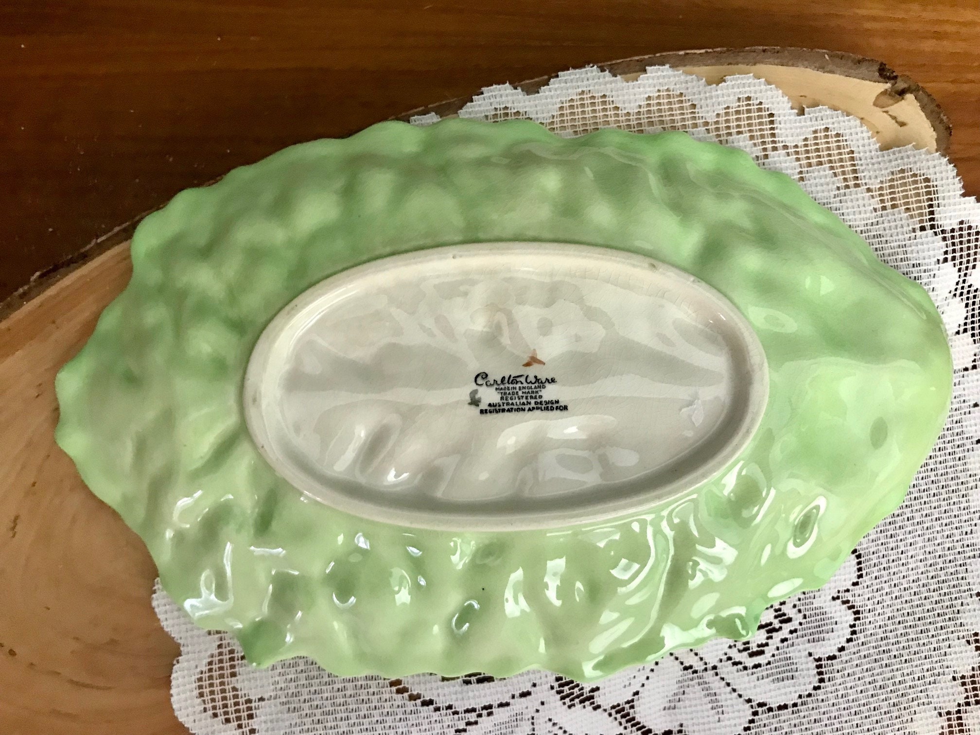 1960s Carlton Ware Carltonware Lettuce Cabbage Leaf Plate - Etsy Canada