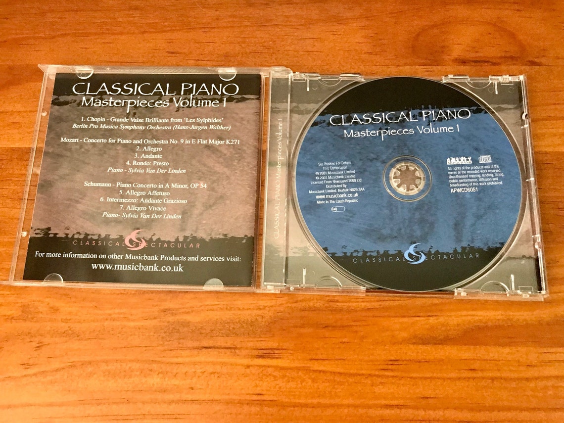 Lot of 2 Cds Classical Piano Masterpieces Volume 1 & 2 2001 - Etsy