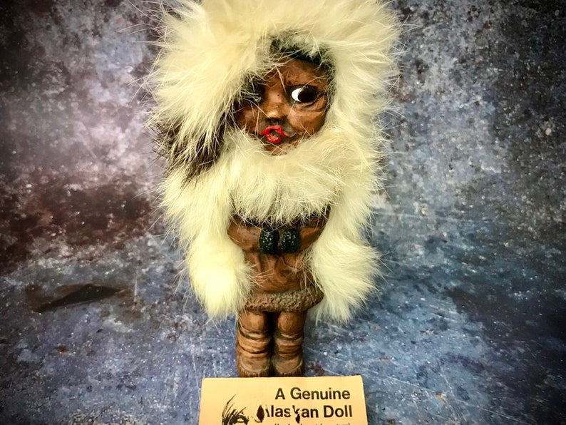 Nuni Genuine Alaskan Doll Real Reindeer Skin Natural Fur Furs Alaska ...