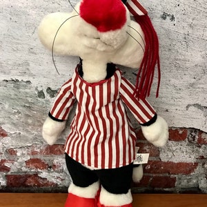 Sylvester Cat 17 Inch Plush 1997 Licensed Looney Tunes Ace Striped Red ...