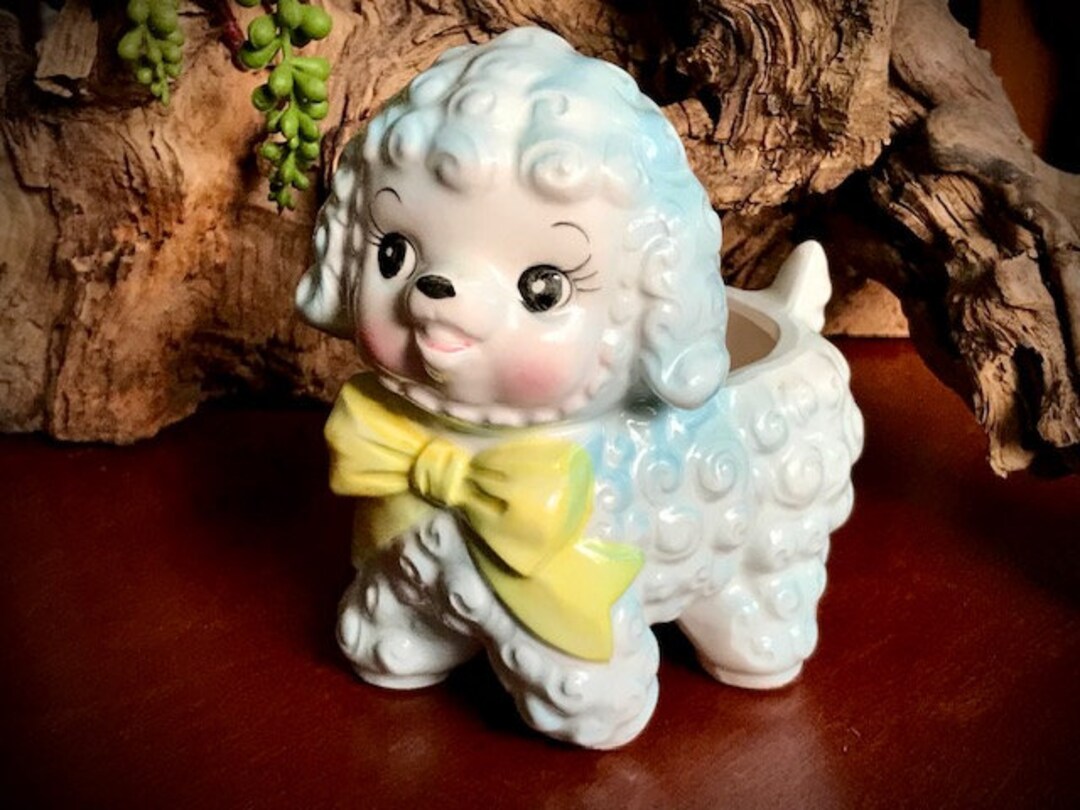 Relpo Blue Lamb Nursery Planter 6799 Made in Japan Ceramic ...