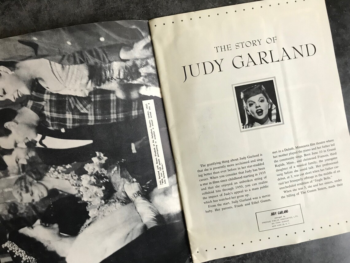 The Story of Judy Garland Booklet Program Publishing Company - Etsy