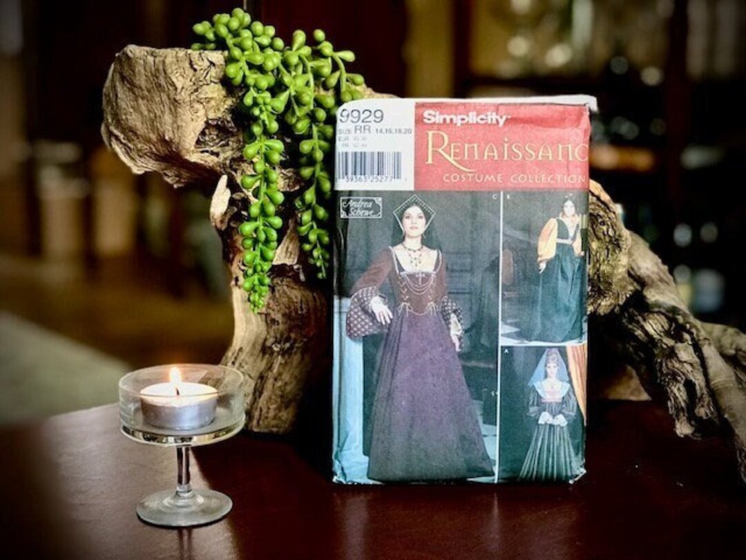 Uncut Simplicity Renaissance Sewing Pattern 9929 Costume Faire Bridal ...