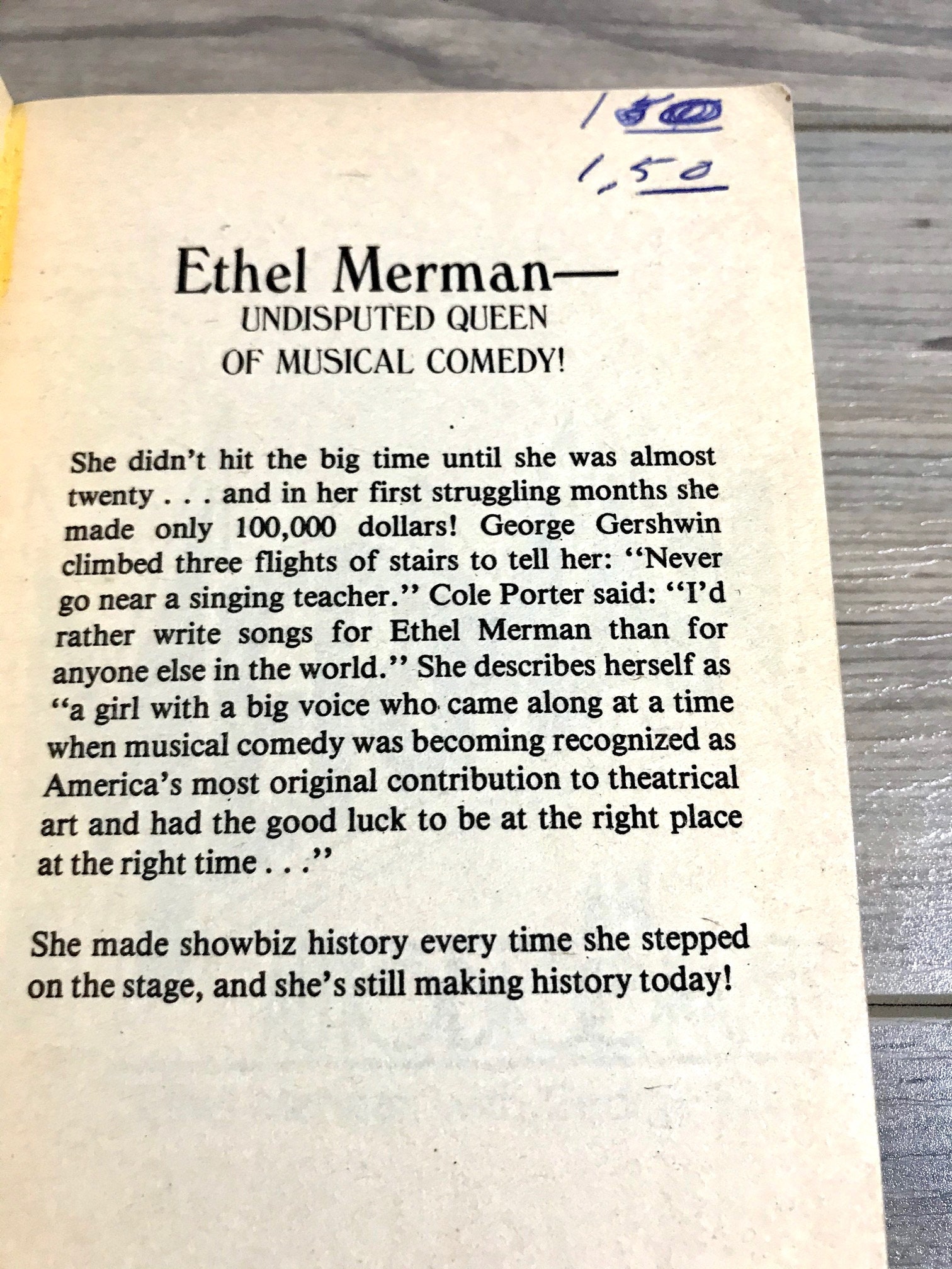 Merman an Autobiography With George Eells Berkley Book 1979 - Etsy