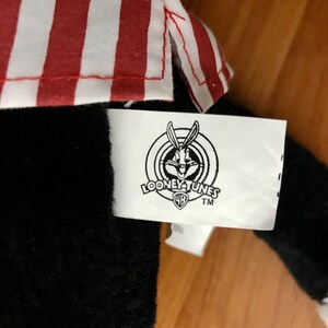 Sylvester Cat 17 Inch Plush 1997 Licensed Looney Tunes Ace Striped Red ...