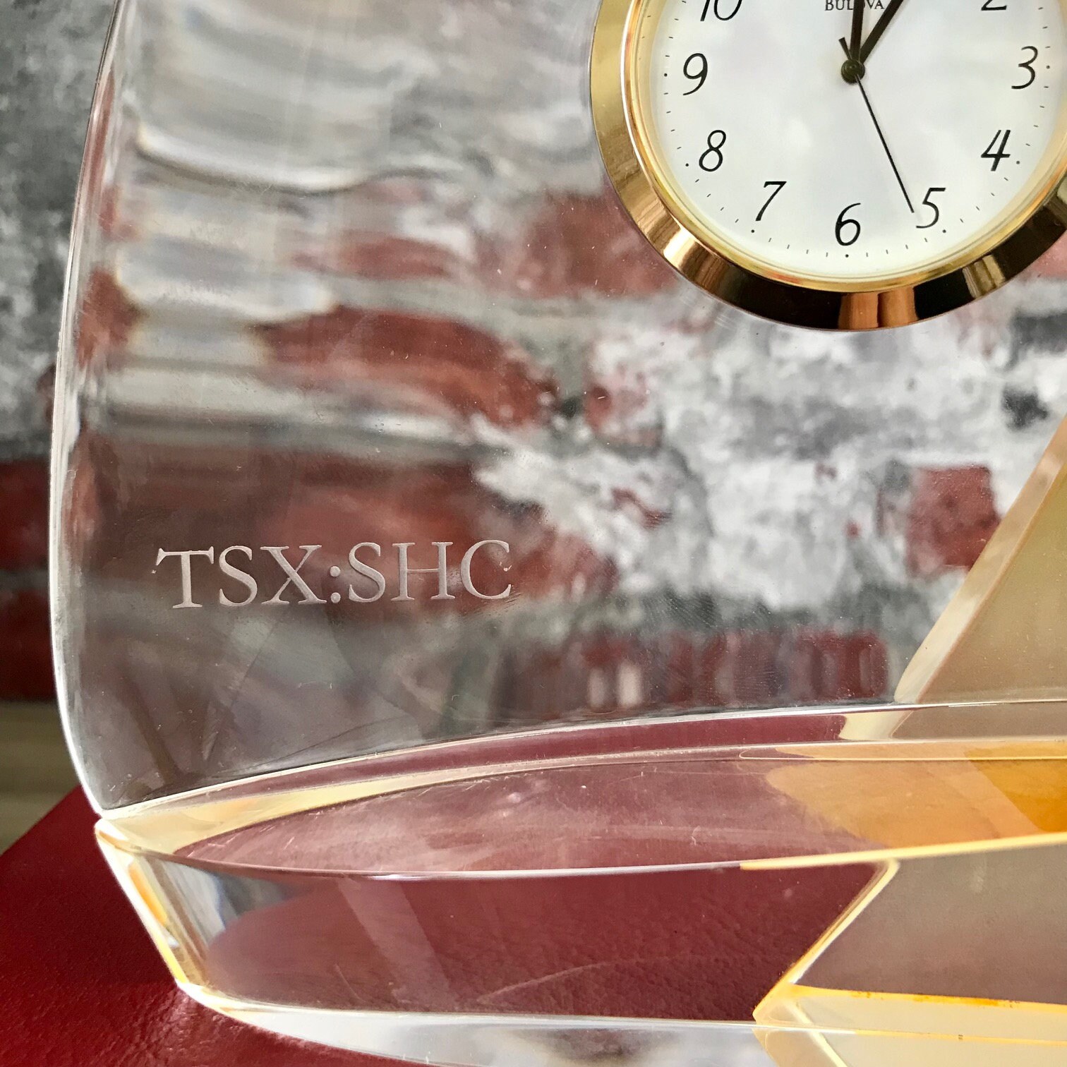 Bulova Sailboat Crystal Hoya Clock Yellow Amber Working - Etsy Canada