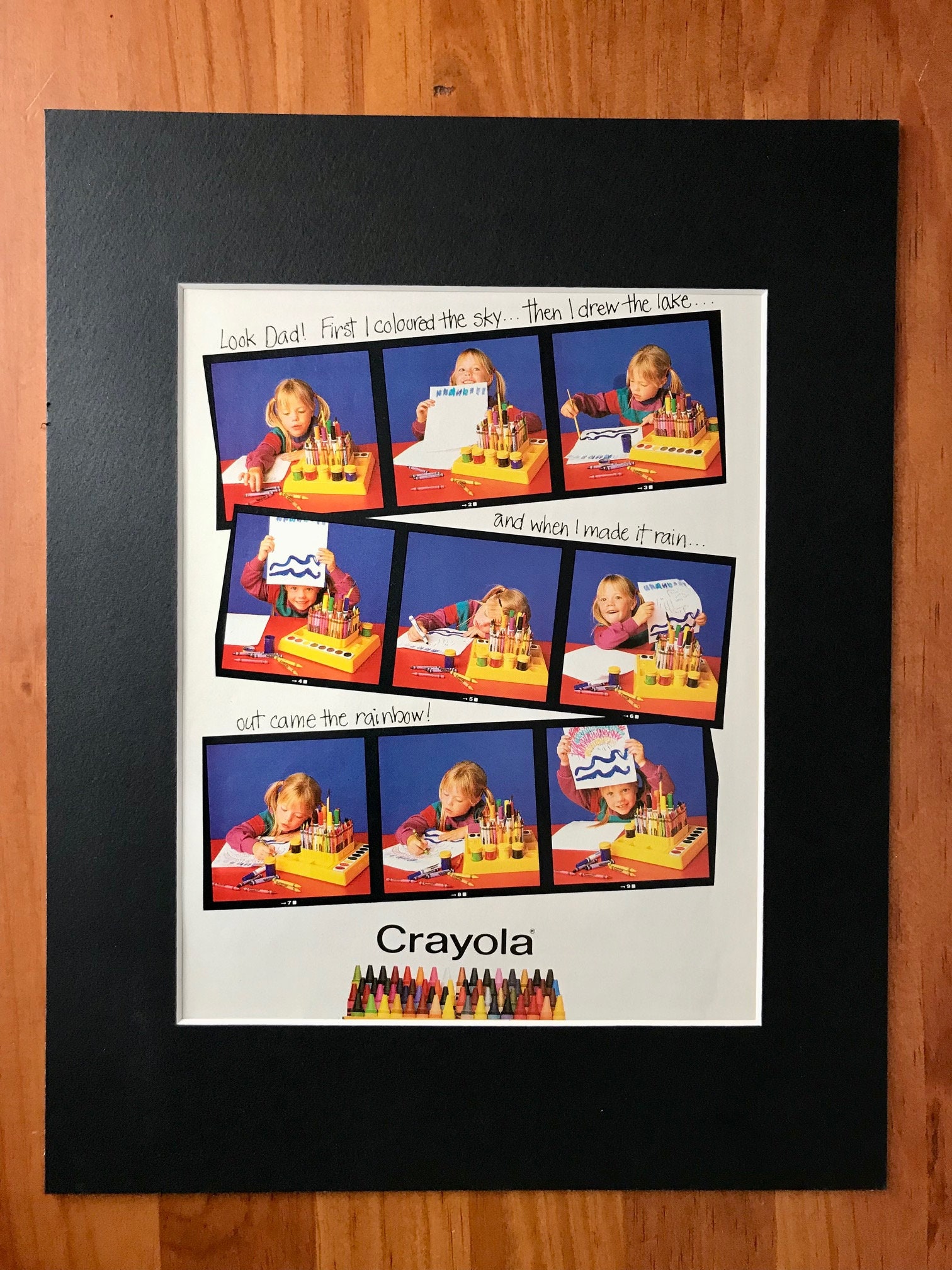 1985 Crayola Crayons Original Magazine Ad Advertisement Canadian Living ...