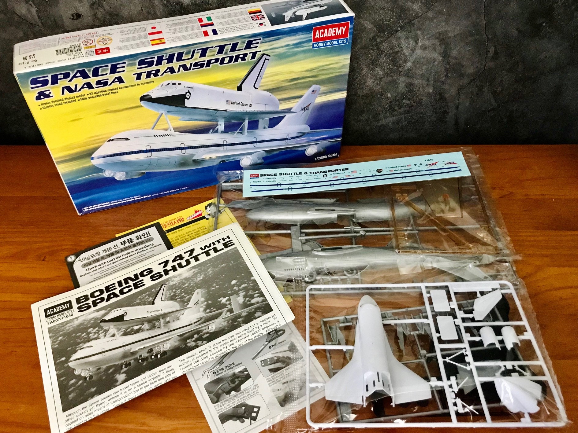 Vintage Space Shuttle Model Kit