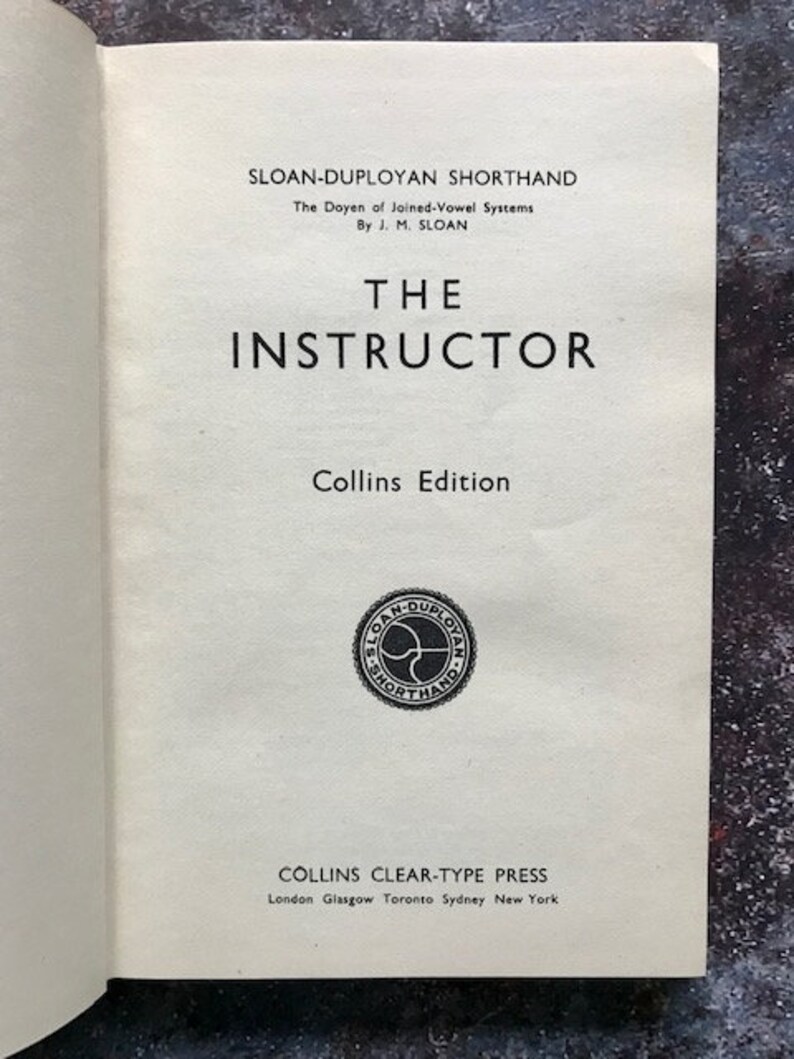 1950 Sloan Duployan Shorthand Instructor Dictation Court Reporters ...
