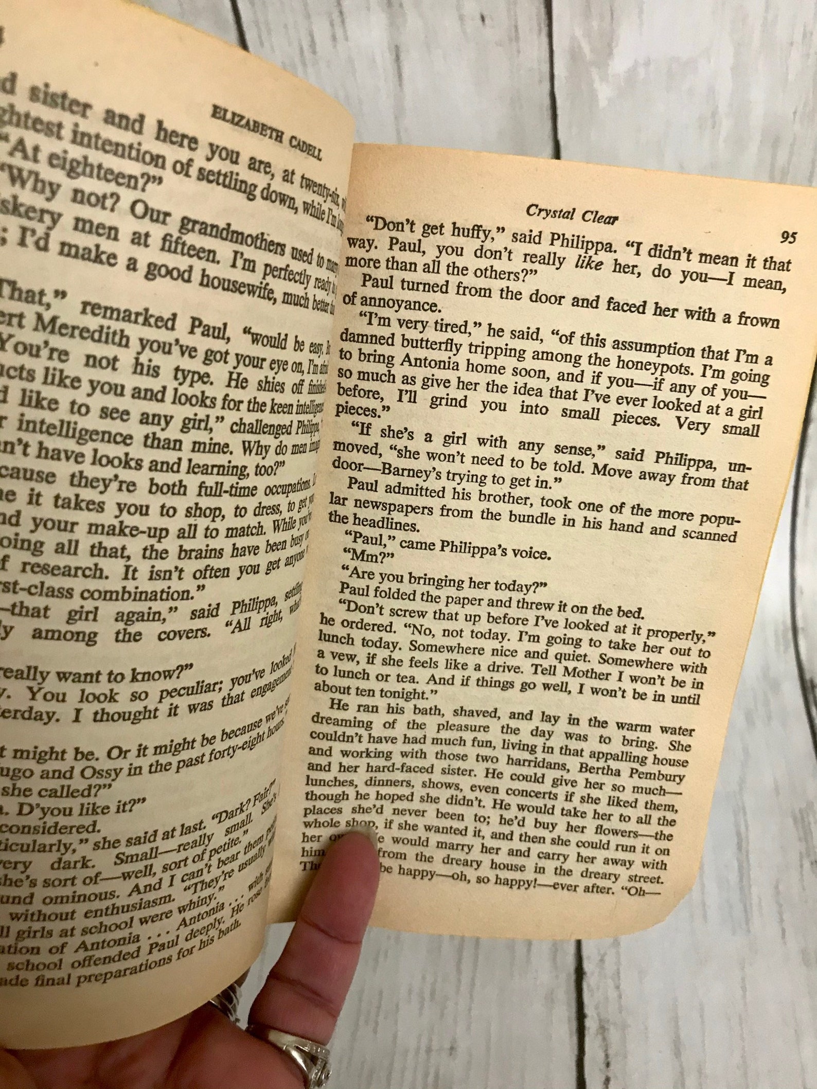 1973 Crystal Clear Elizabeth Cadell Bantam Books Vintage - Etsy