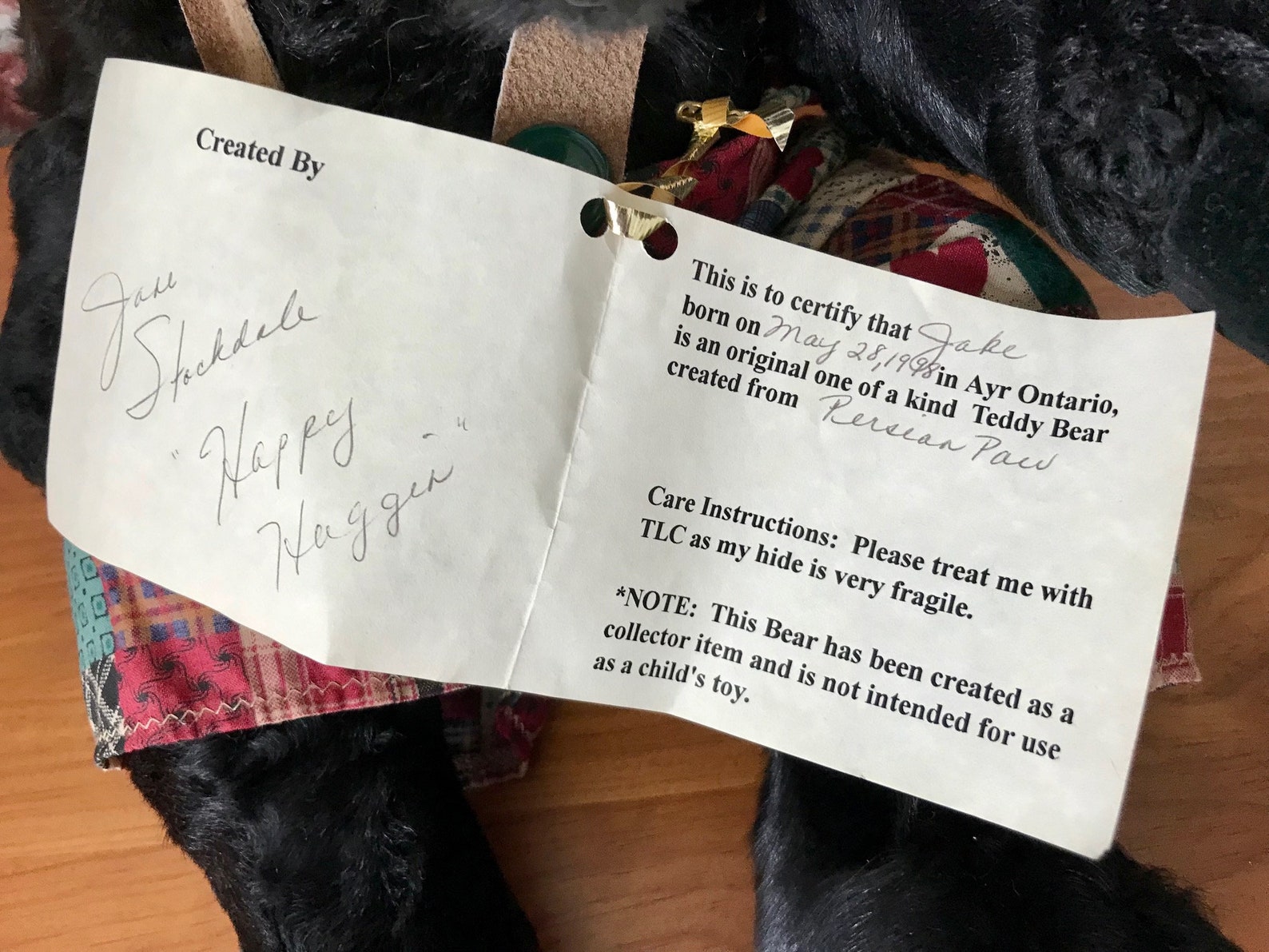 Large 20 Inch Premium Persian Lamb Paw Broadtail Handmade OOAK - Etsy