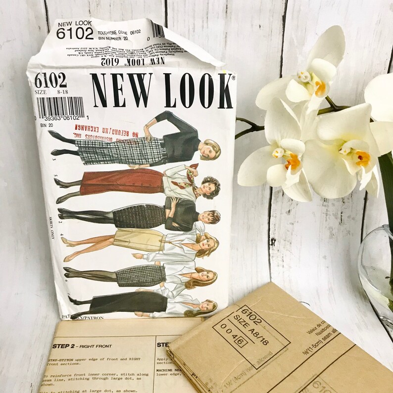 Uncut 1990s New Look 6102 Sewing Pattern Size 8 to 18 Skirts - Etsy Canada