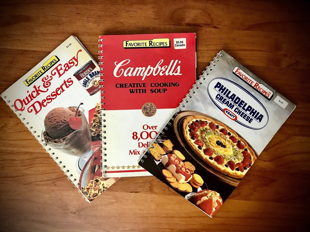Lot of 3 1980s Favorite Recipes Cookbook Campbell's Cooking With Soup ...
