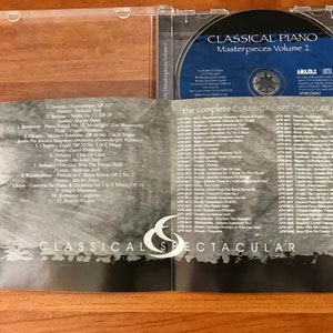 Lot of 2 Cds Classical Piano Masterpieces Volume 1 & 2 2001 Chopin ...