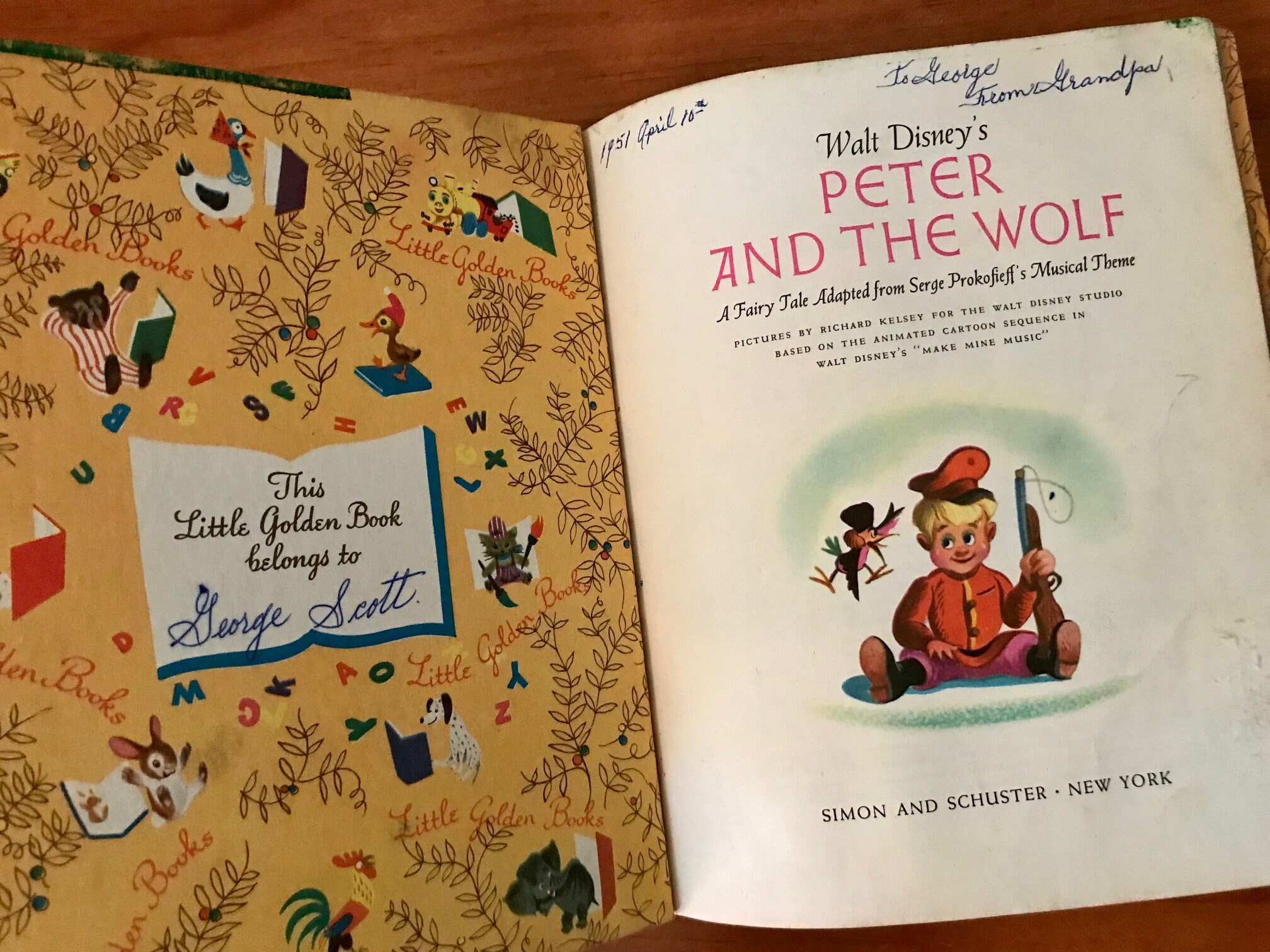 1947 Walt Disney's Peter and the Wolf Little Golden Book - Etsy