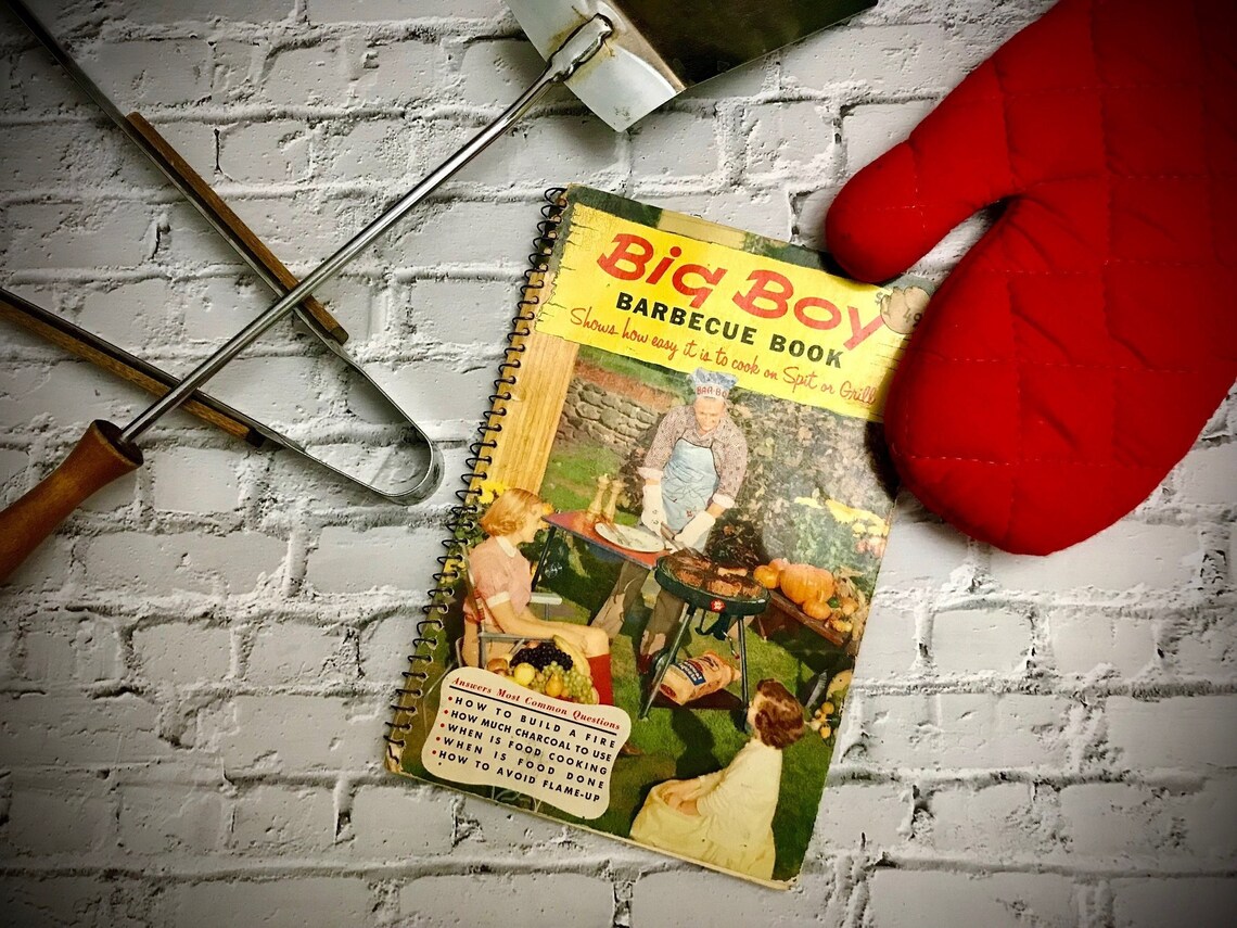First Edition 1956 Big Boy Barbecue Book Kingsford Spiral - Etsy