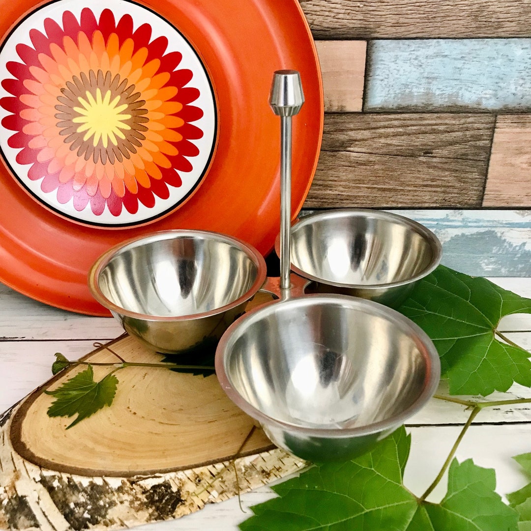 Oneida Three Section Condiment Tray Stainless Steel Made in Japan MCM ...