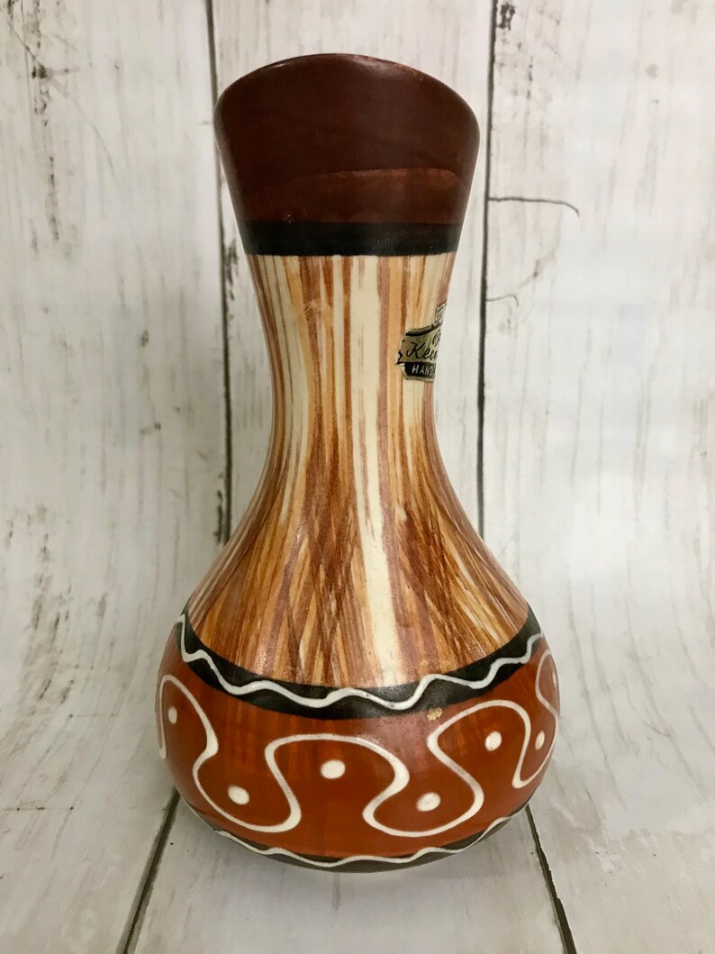 Bay Keramik West German Hand Painted Handgemalt Pottery Vase - Etsy Canada