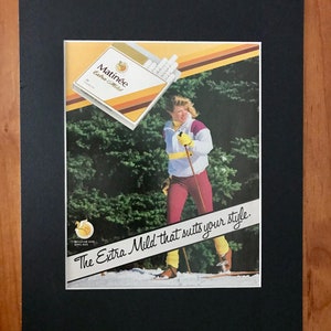 1985 Matinee Extra Mild Cigarettes Tobacco Original Magazine Cigarette ...