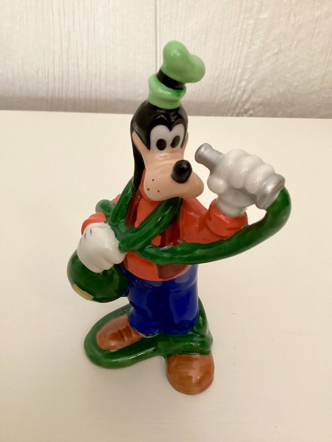 Vintage Disney Goofy Figurine Hose Tangled Around Sri Lanka Ceramic ...