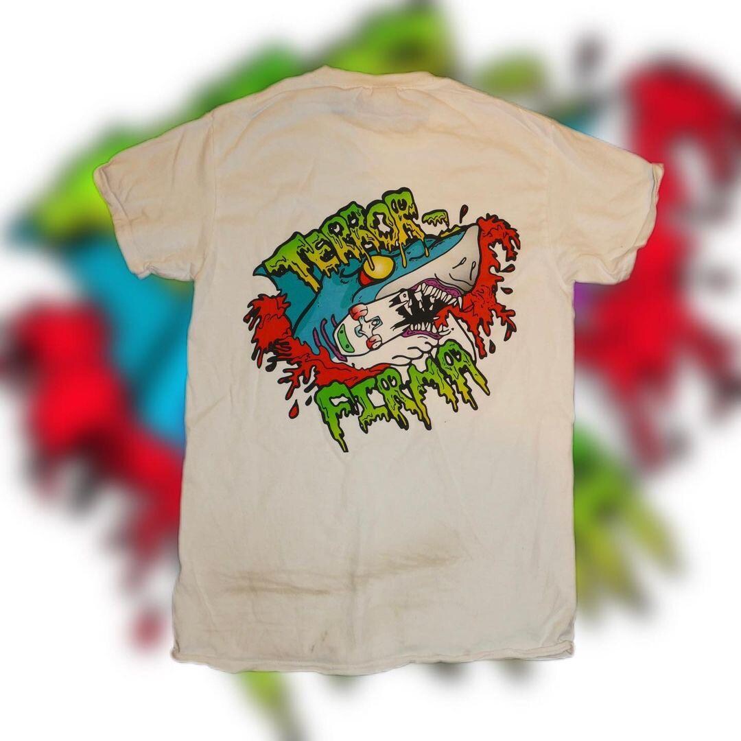 Terror-firma OG Shark T-shirt (white) - Etsy