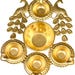 Peacock Brass Diya Set Stand Diya Urli Tealight Holder Golden Bowl for ...