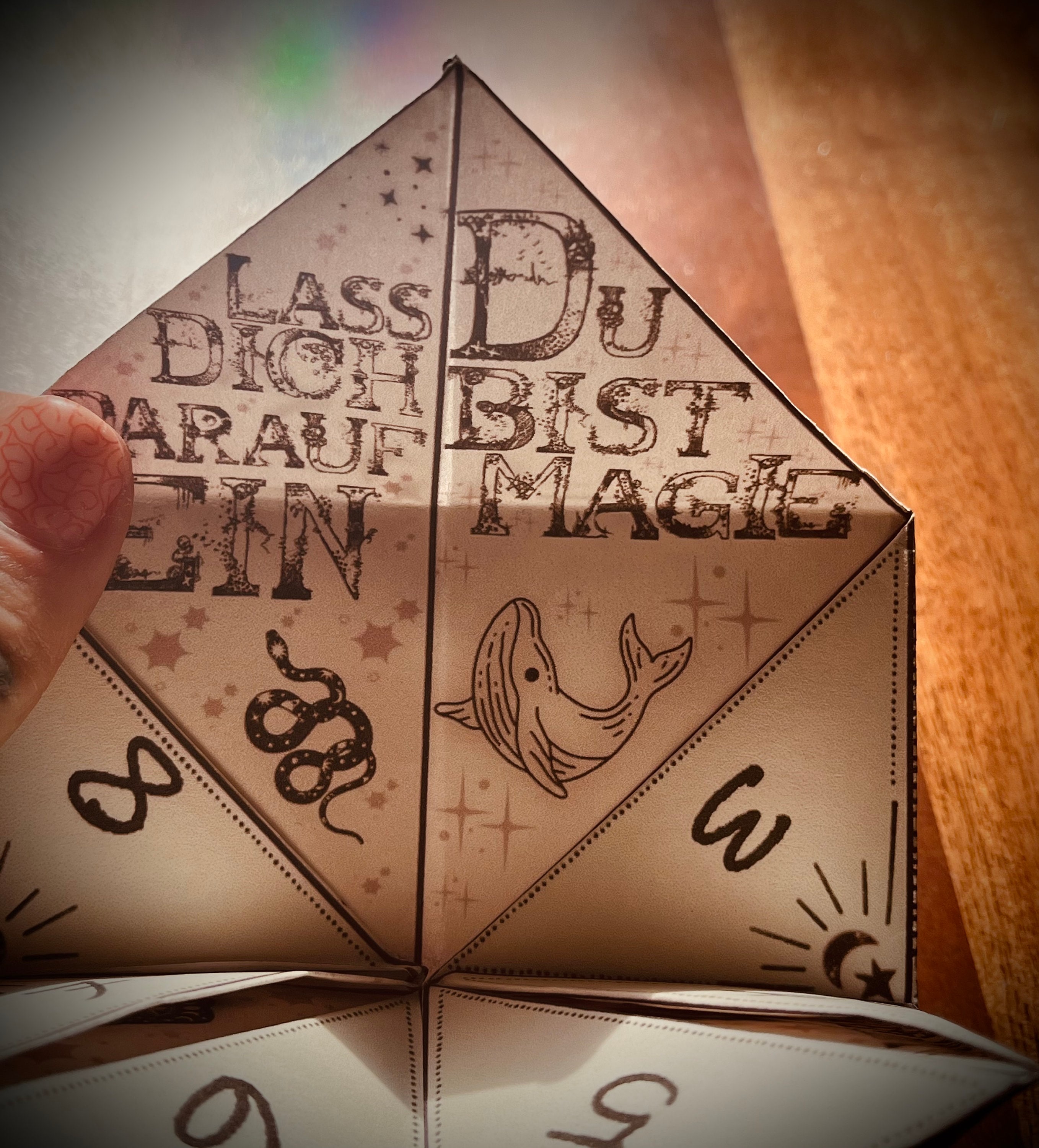 Printable Cootie Catcher, Divination Tool Witch With Instructions, Heaven and Hell - Etsy