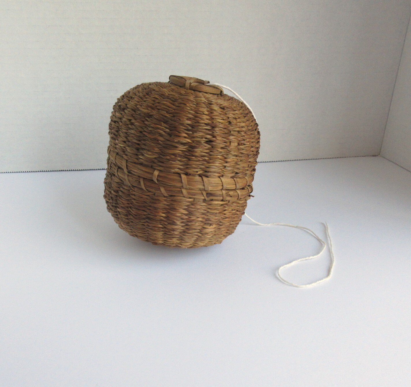 Antique Sweet Grass String Holder Native American - Etsy