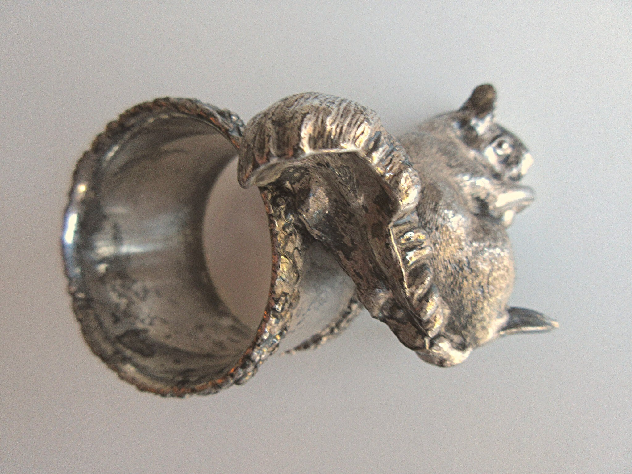 Victorian Silver Plate Squirrel Napkin Ring Antique Repousse | Etsy