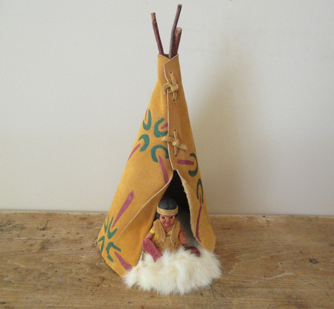Native Canadian Moose Hide Teepee, Indigenous Aboriginal Decor, Large ...