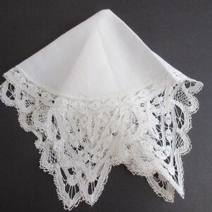 Vintage Lace Wedding Bridal Handkerchief, All Made by Hand - Etsy