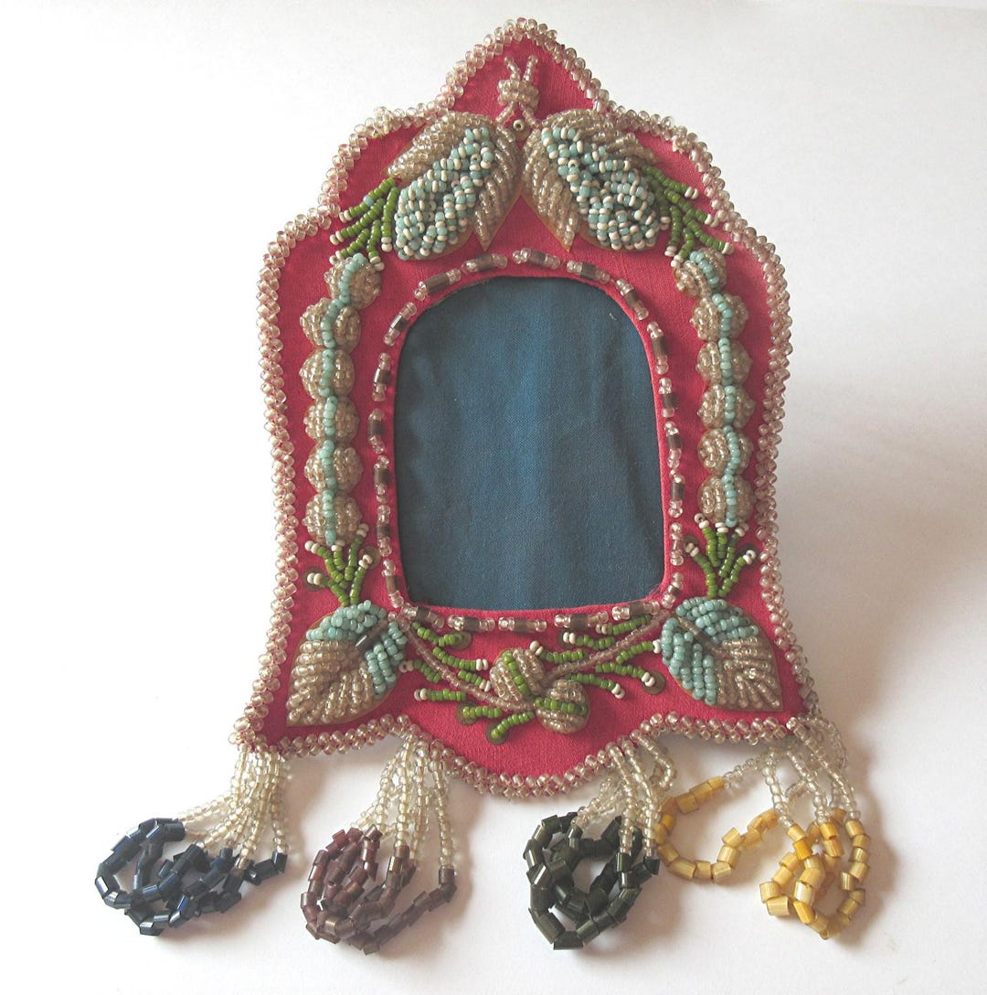 Native Canadian Beaded Frame Indigenous Beadwork, Early 1900's - Etsy