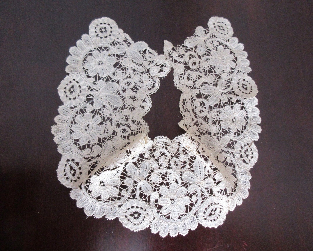 Antique Victorian Hand Made Lace Collar - Etsy