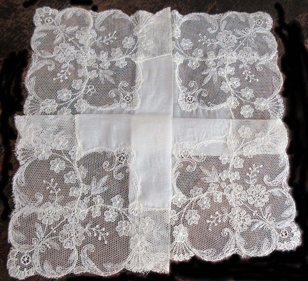 Vintage Wedding Handkerchief, Bridal Hankie, Sheer Batiste Fabric ...