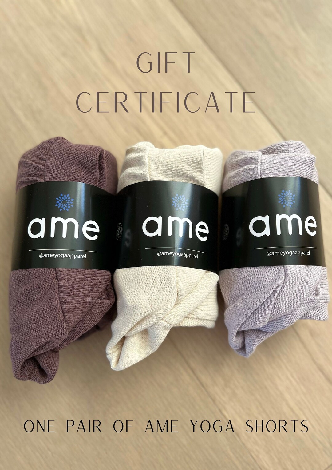 Gift Certificate - One Pair of Ame Yoga Shorts - Etsy