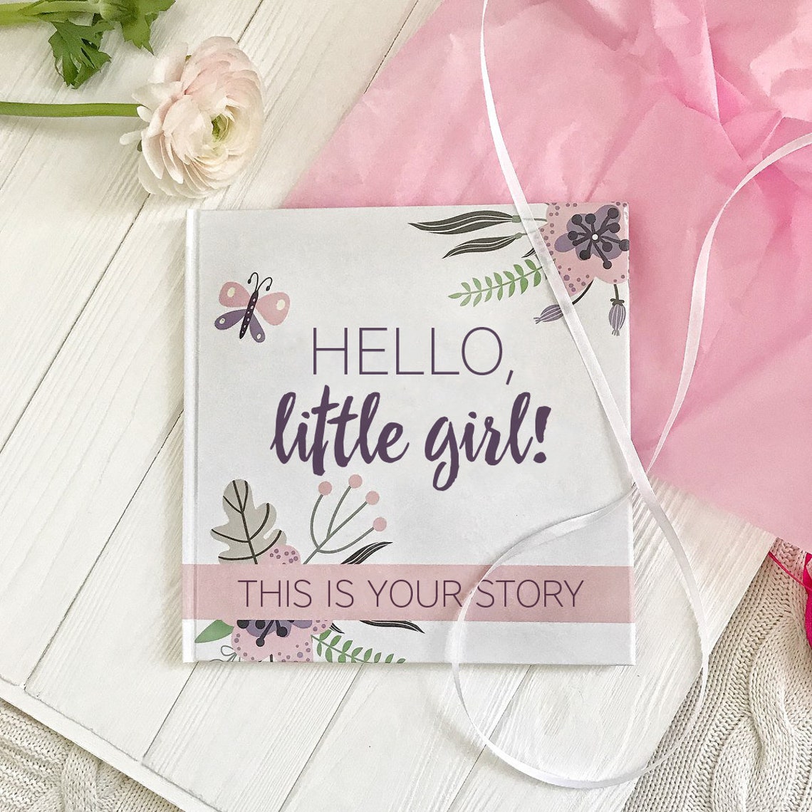 Baby Book for Girls hello Little Girl Baby - Etsy
