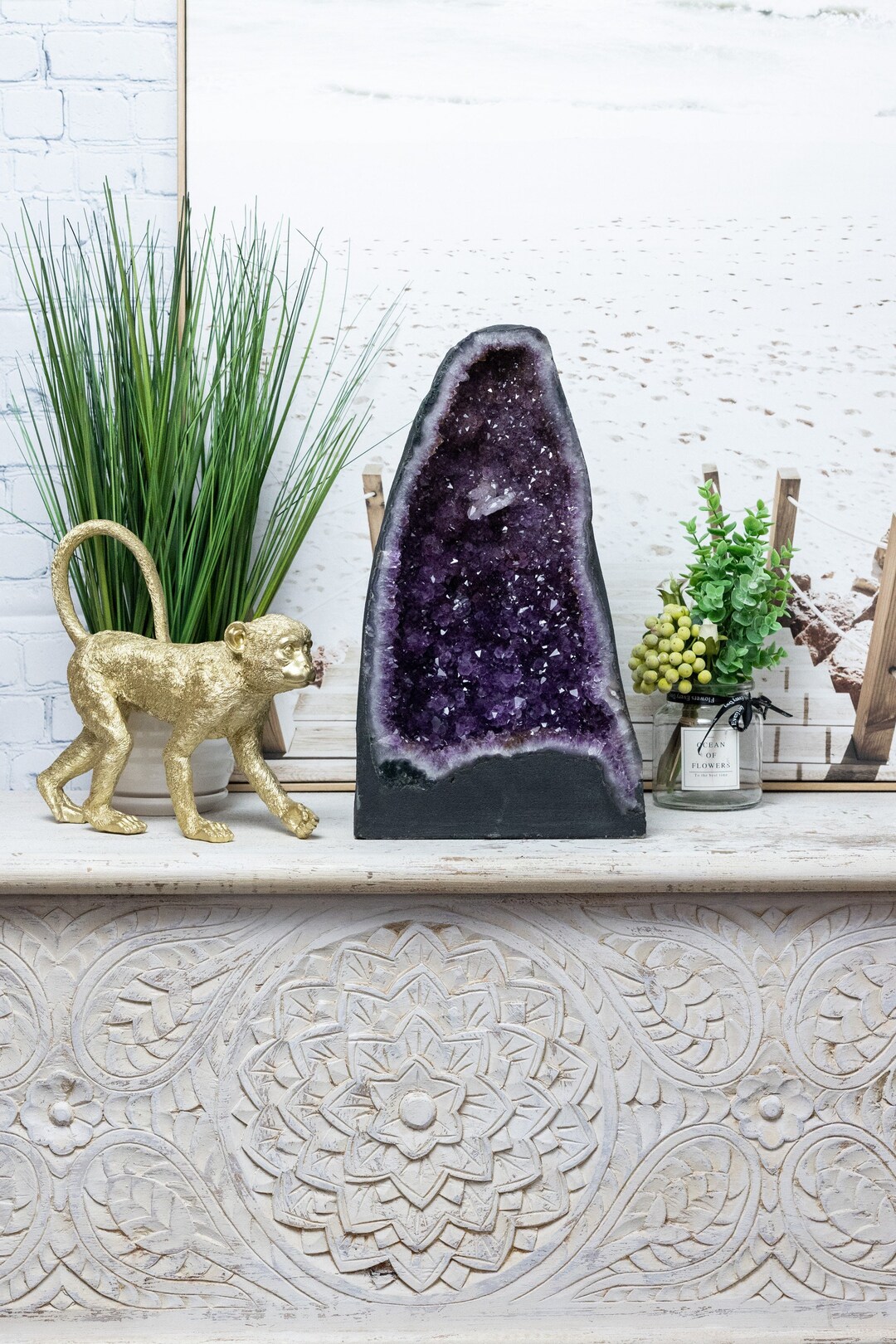 Quality Amethyst Cathedral 17" Tall and 34 Lb - Brazilian Amethyst ...