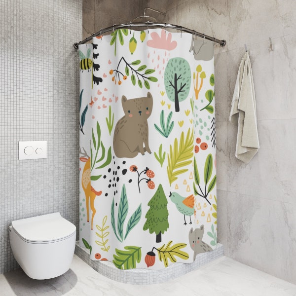 Cute Shower Curtain - Etsy