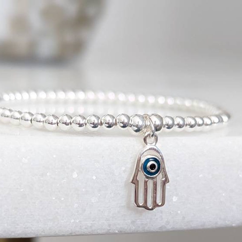 Evil Eye Hand Bracelet - Etsy