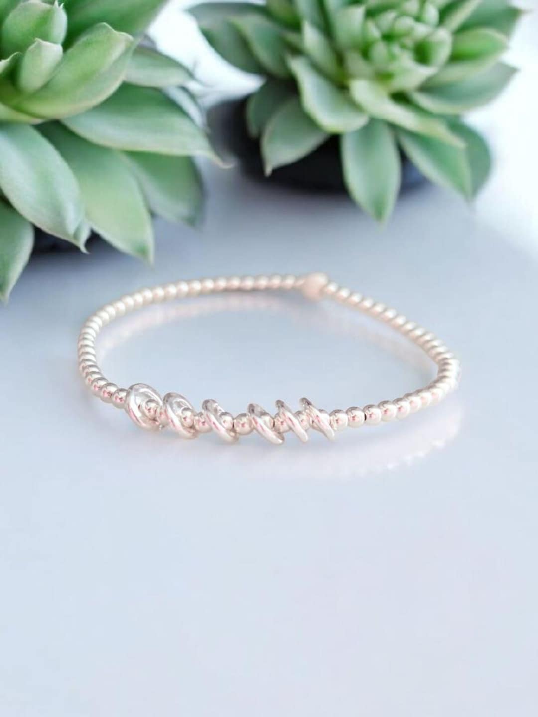 Sterling Silver Milestone Birthday Bracelet: Hammered Rings for Each ...