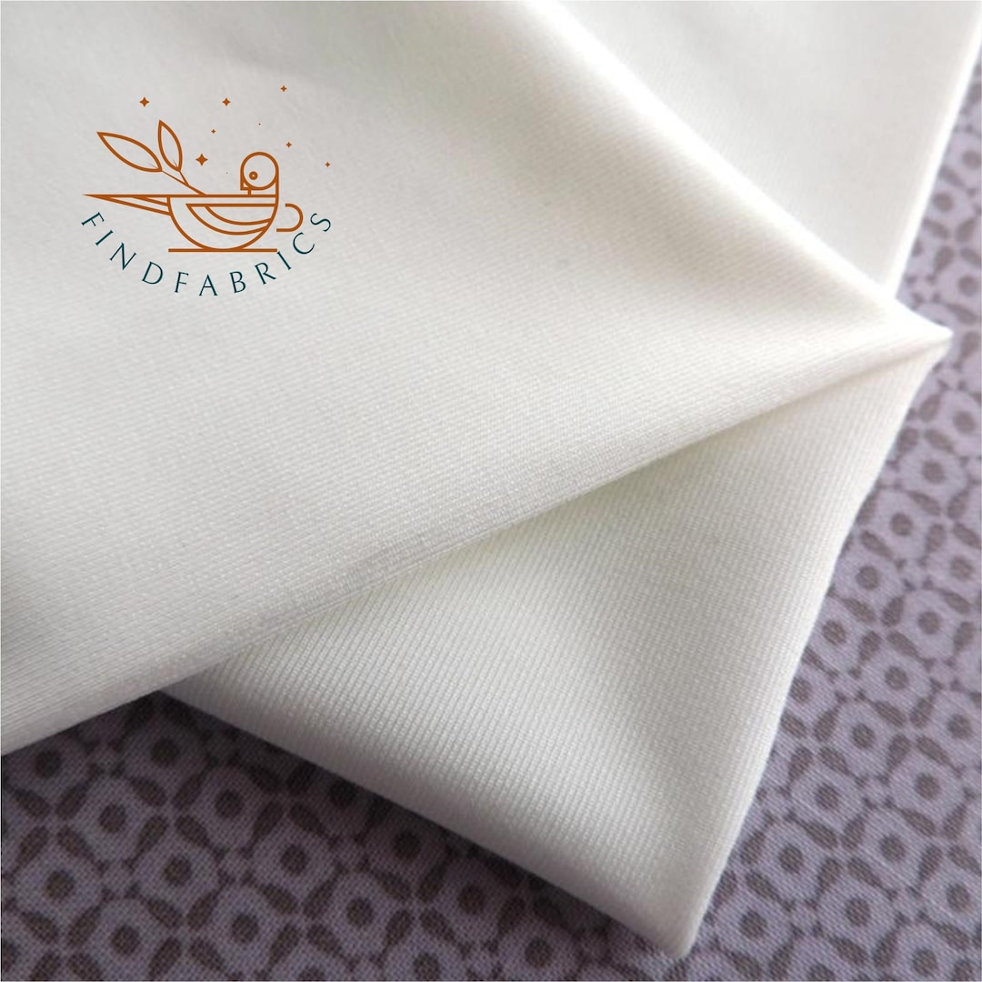 White Albstoffe Protect-me Jersey Fabric: Antimicrobial Trevira ...