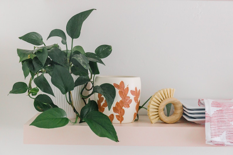 Pink Painted Floating Shelf Custom Length and Depth With - Etsy