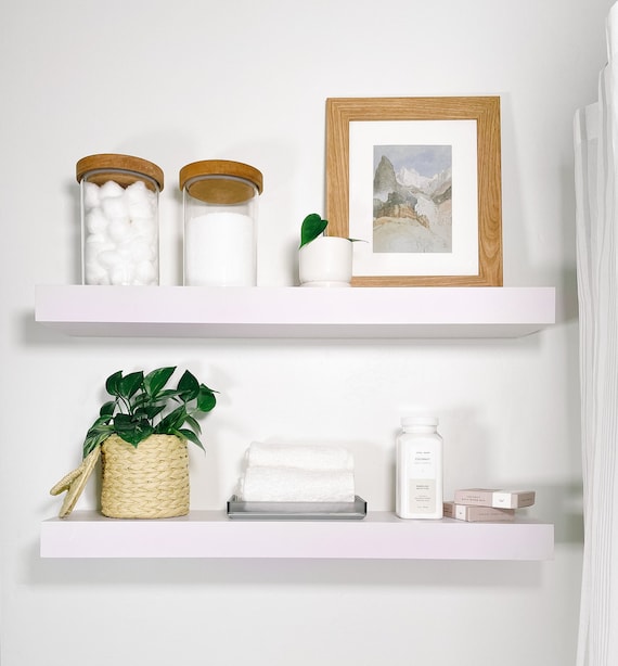 Violet Floating Shelves Custom Floating Shelves With Hidden - Etsy