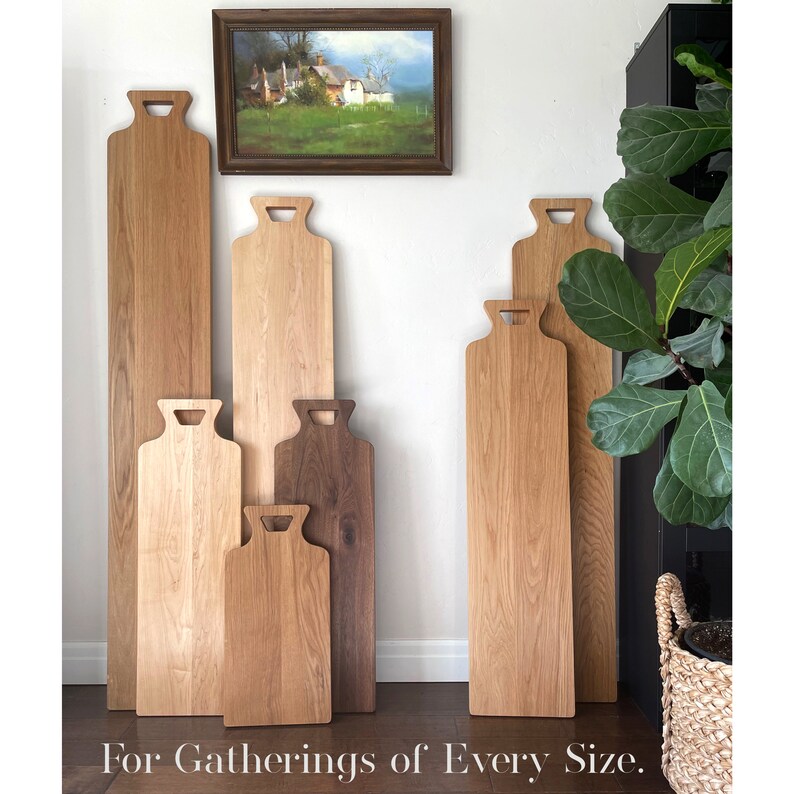 Large Charcuterie Board in Walnut Long Serving Tray Extra - Etsy